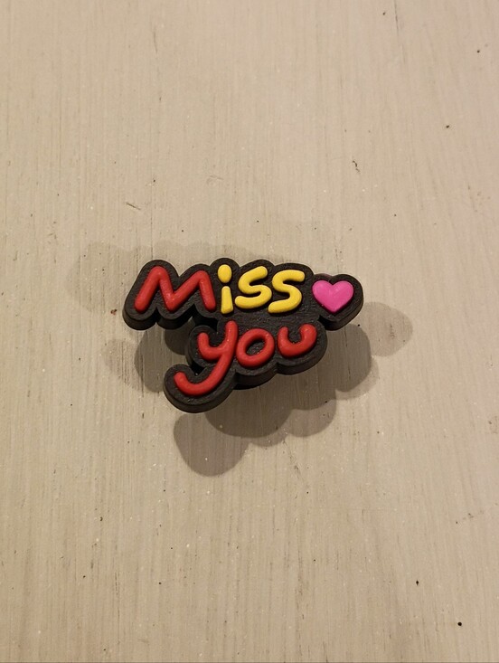 CROCS | Accessories | For 10 Jibbitz Croc Charm Miss You Words Sayings ...